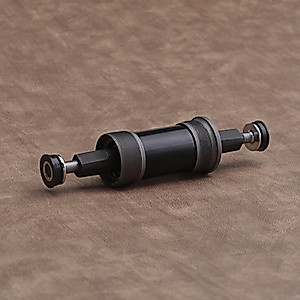 Create idea Mountain Bike Square Cartridge Taper Bottom Bracket 68x118mm Bicycle Axle Sealed Black Mountain Bike Square Hole Axis Bike Parts with Waterproof Screws