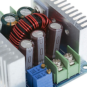 Anmbest Constant Current CC CV Buck Converter Module DC 6-40V to 1.2-36V 20A 300W Adjustable Step Down Voltage Regulator Power Supply Module with Short Circuit Protection Function