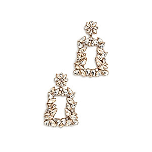 Deepa Gurnani Women's Deepa by Deepa Gurnani Gold Crystal Earrings, Gold Multi, One Size