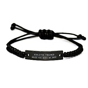 Athletic Trainer Unless You Make Me Angry Rope Bracelet, Athletic Trainer Gift Keyring, Gift Ideas for Athletic Trainer Coworker