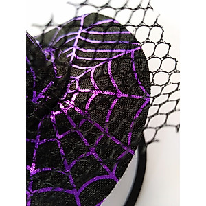 WINZIK Children Halloween Headwear Mini Pointy Witch Hat Cute Hair Hoop Hairband Accessories Cosplay Party Props Decoration (1#)