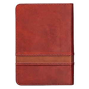 Personalized Bible Small Compact KJV Holy Bible Compact LuxLeather Brown King James Version Bible Custom Made Gift for Baptism Christenings Birthdays Celebrations Holidays