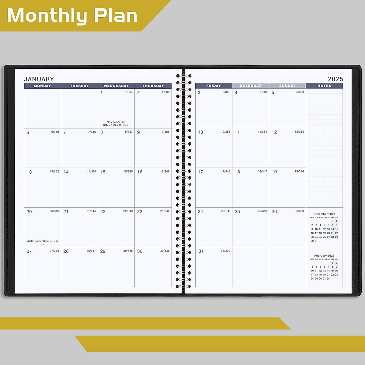 2024-2025 Appointment Book - Large Weekly Monthly Appointment Book 2024-2025, 8.5" x 11", Jul 2024 - June 2025, 2024-2025 Planner with 15-Minute Interval - Black