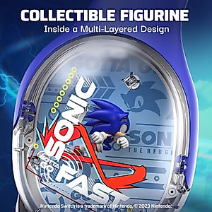 PDP REALMz Wired Gaming Headset for Nintendo Switch/Lite/OLED, 3.5mm Headphones Audio Jack for Tablets/PC/Console/Laptop, Officially Licensed SEGA Sonic Superstars: Sonic Go Fast