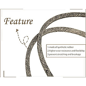 429636 197253 Mower Belt, Lawn Mower 42'' Deck Drive Belt, Compatible for Craftsman Husqvarna AYP Poulan 429636 197253 532197253 532429636, for John Deere M84136 M87323 1/2"X102"(0.5"x102")