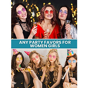 Dunzy 15 Pairs Rimless Star Shape Sunglasses Transparent Sun Glasses Star Sunglasses Pentagram Y2k Glasses Colored Sunglasses Cute Party Eyewear for Women Men