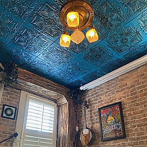 A La Maison Ceilings R14 Victorian Foam Glue-up Ceiling Tile (256 sq. ft./Case), Pack of 96, Ultra Pure White