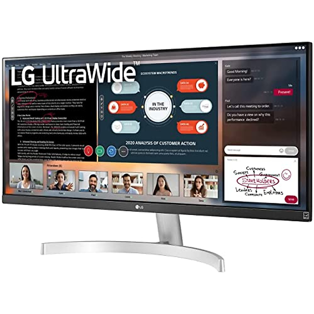 LG 2023 Newest UltraWide WFHD 29 Inch Computer Monitor, 21:9 Curved UltraWide(2560x1080) Full HD IPS Display, 99% sRGB, HDR10, IPS with HDR 10 Compatibility, 75Hz Refresh Rate Bundle with Cefesfy