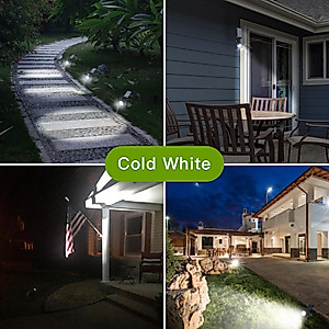 MEIHONG Solar Spot Lights Outdoor, Solar Lights Outdoor, Solar Landscape Lights wih Dusk to Dawn Sensor, Solar Tree Lights, 2 Modes 3000K/6000K