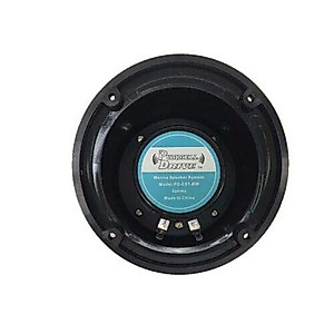 2 RV Marine Gloss Black Wavy Silver 5.25" Flush Mount Speaker UV Waterproof