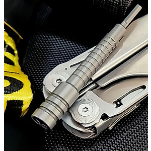 Galvanox Multi-tool Bit Driver Extender - Compatible with Leatherman Skeletool/Surge/MUT/Wave Plus and Signal Bits set, Multitool Kit add-on accessory (420 Stainless Steel)