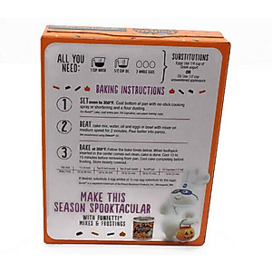 Pillsbury Funfetti Halloween Cake Mix with Candy Bits and Gluten Free Vanilla Frosting for a Fun Filled Halloween Cupcake Baking Event (Bundle)