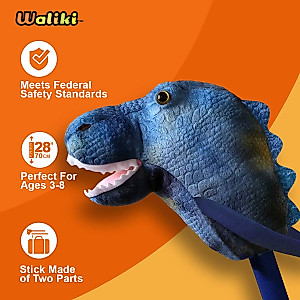 WALIKI Stick Horse Dinosaur T-Rex | Plush for Kids & Toddlers
