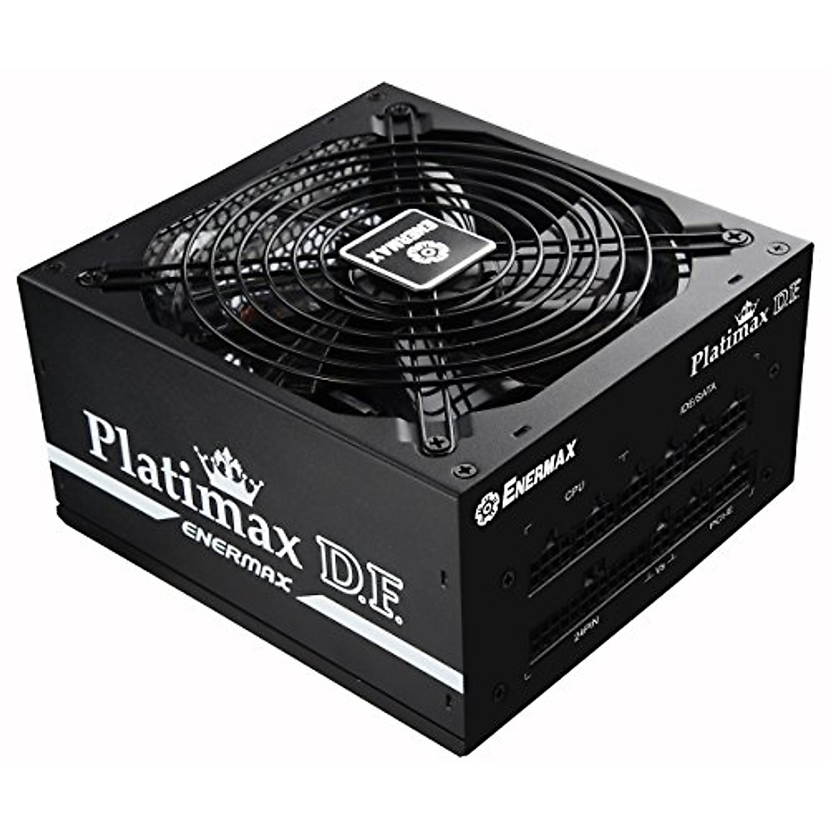 Enermax Platimax D.F. 80+ Platinum Certified Full Modular 600W Power Supply with Amazing DFR Technolohy, Individually Sleeved Cable and 13.9cm Twister Bearing Fan, EPF600AWT,black