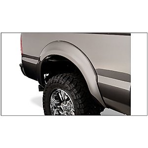 Bushwacker OE Style Factory Rear Fender Flares | 2-Piece Set, Black, Smooth Finish | 20040-02 | Fits 1999-2010 Ford F-250 Super Duty, F-350 Super Duty (Excludes Dually)