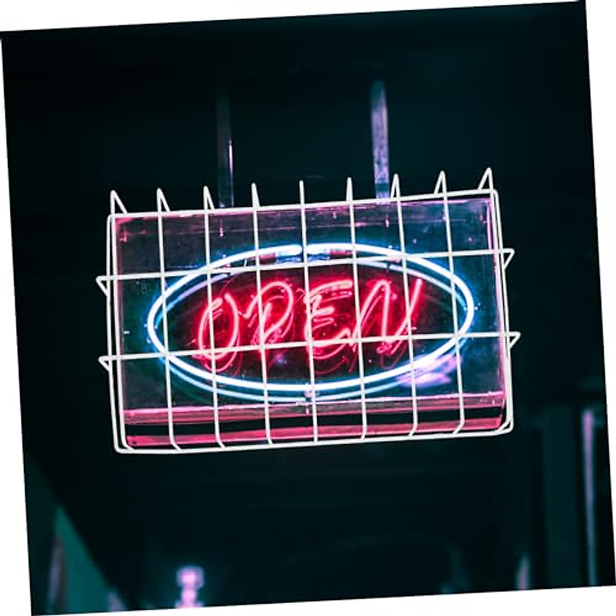 BUTIFULSIC LED Air Conditioner Wrought Iron Emergency Light Wire Cover White