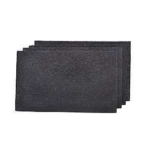 HQRP 4-Pack Carbon Filter compatible with GermGuardian FLT4100 True Hepa Filter E, Part FLT11CB4 Replacement, fits AC4100, AC4150PCA, AC4150BCA models