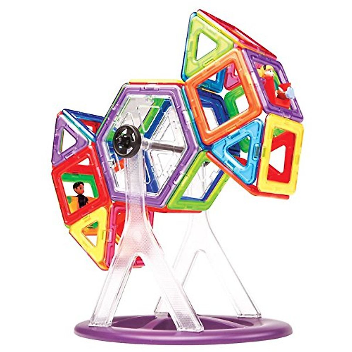 Magformers 63074 Creator Carnival Set (46-Pieces) Deluxe Building Set. Magnetic Building Blocks, Educational Magnetic Tiles, Magnetic Building STEM Toy Set