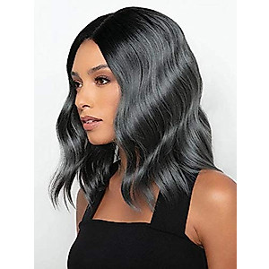 Bundle - 4 Items: Velvet Wavez Wig by Rene Paris, Christy's Wigs Q & A Booklet, BeautiMark Synthetic Shampoo & Wide Tooth Comb - Color: Polar Sky