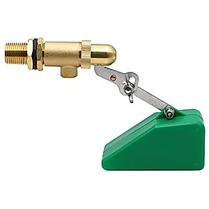 MUDUOBAN Float Valve 1/2 inch Supply Tube Float Ball Valve with Automatic Fill Adjustable Arm Brass Valve Plastic Float Ball for Water Tank Pool Livestock Water Trough Aquariums