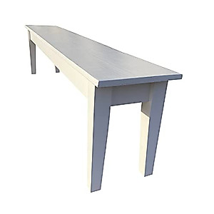 White Tapered Bench (54 inches)