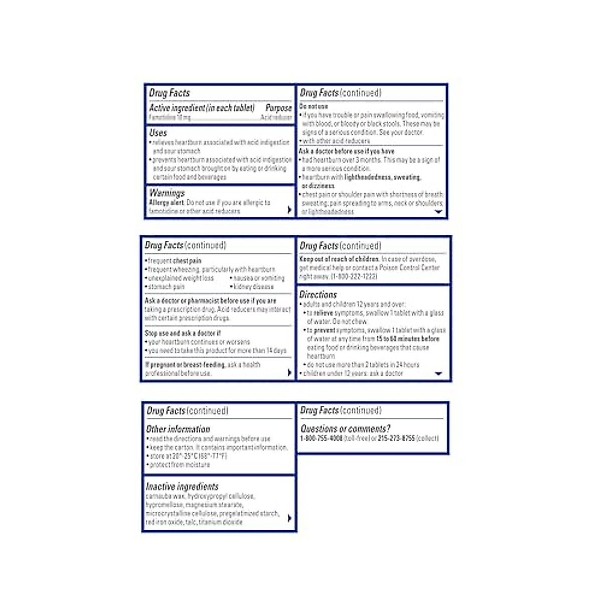 Pepcid AC Original Strength Heartburn Relief Tablets, Prevents & Relieves Heartburn Due to Acid Indigestion & Sour Stomach, 10 mg Famotidine to Reduce & Control Acid, Fast-Acting, 90 Ct