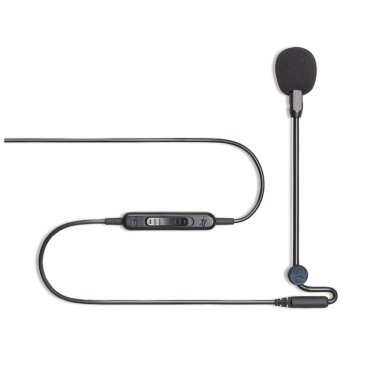 SaharaGaming Attachable Noise-Cancelling Microphone with Mute Switch Compatible with Mac, Windows PC, PlayStation 4, and More (3.5 MM)