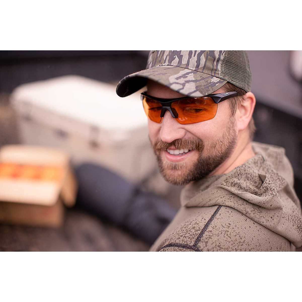 WILEY X GUARD Sunglasses, Grey, Small/X-Large