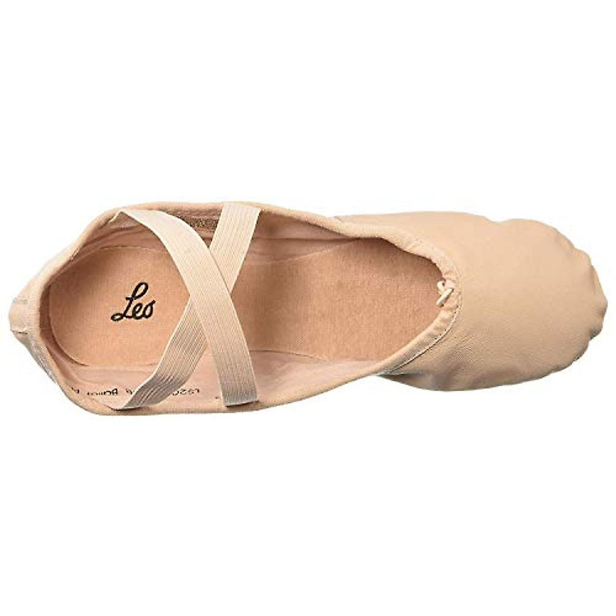 Leo Women's Ensemble Split Sole Dance Shoe, Ballet Pink, 11 C US