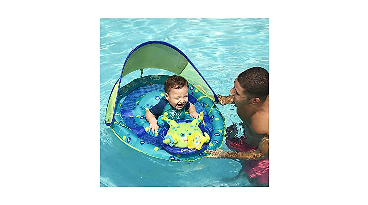 SwimWays Baby Spring Float Activity Center with Adjustable Canopy and ...