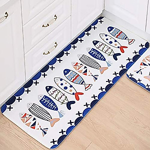BESUFY Bedroom Rugs,Modern Soft Fluffy Bedroom Carpets for Winter Indoor Christmas Decor Cartoon Cats Print Bathroom Kitchen Carpet Doormat Floor Mat Rug Home Decor - Black 40x60cm