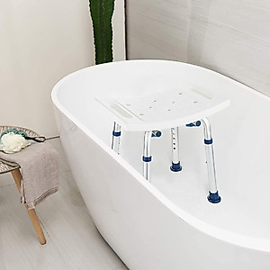 GreenChief Shower Chair for Inside Shower, Narrow Shower Stool Adjustable Bath Seat, Medical Bathtub Stool Small Shower Bench for Elderly, Senior, Handicap, Disabled (300 LBS)