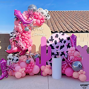 KatchOn, Pink Balloons Arch Kit for Pink Birthday Decorations - 18 Inch, Pack of 141| Fuchsia Balloons for Hot Pink Birthday Decorations | Baby Gender Reveal Party Decorations, Pink Party Decorations