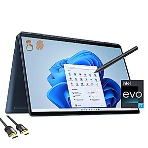 HP Spectre 2-in-1 Business Laptop, 16" 3K+ (3072x1920), 12th Gen Intel 14-Core i7-12700H Evo, 16GB RAM, 1TB PCIe SSD, TB 4, FP Reader, Backlit, Alex Built-in, Pen, SPS HDMI 2.1 Cable, Win 11