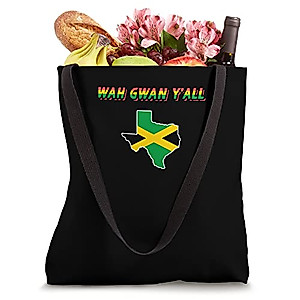 Jamaican Texan Design for proud Texas Immigrants Tote Bag