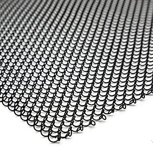 LegendFlame Fireplace Mesh Screen Curtain 22” High, Two 24" Wide Panels, Black Matte, SP62-22