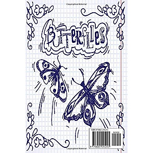 Graph Paper Composition Notebook Butterflies Notebook -Dirty 33 Notebook Birthday: Unique gifts and wonderful surprises for your loved ones! 6x9 120 noBleed Grid Paper for Math & Science Students
