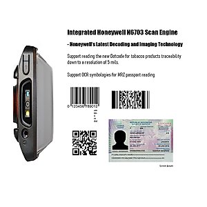 Rugged 4G LTE Android Barcode Scanner Pistol Grip Handheld Mobile Computer 5" Touch Screen with Honeywell N6603 1D 2D Code Reader WiFi GPS for Enterprise WMS