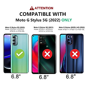 for Motorola Moto G-Stylus 5G-2022 Case: Military Grade Drop Proof Protection Cover with Kickstand | Matte Textured Rugged Shockproof TPU | Protective Phone Case for Moto G Stylus(Pink Purple)