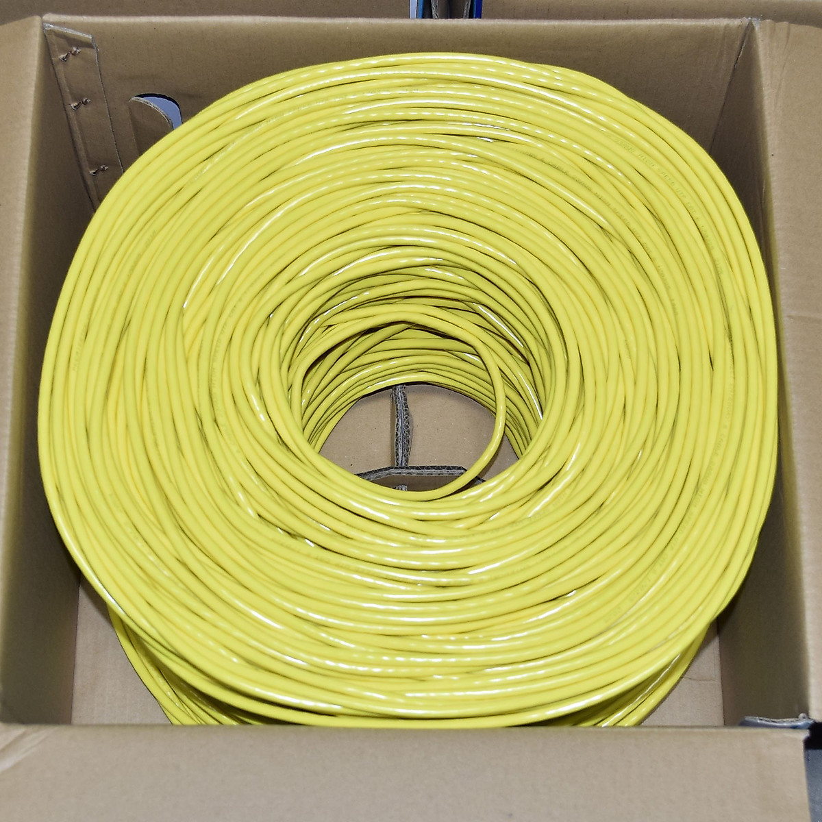 Premiertek 1000Ft Cat6 23AWG UTP Solid 4-Pairs Network Ethernet LAN Cable Bulk Yellow (CAT6-CCA-1KFT-Y)