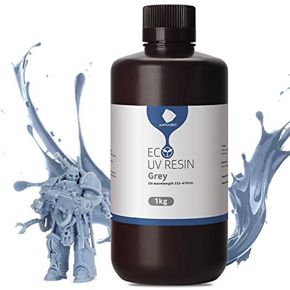 ANYCUBIC Photon Mono X2 and Plant-Based Resin (Grey, 1KG), Resin Printer Bundle