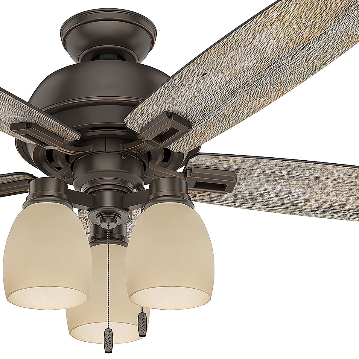 Aspen Creative Corporation Aspen Creative 23159-4 Transitional Amber Ceiling Fan Shade, 2-1/4" Fitter, 4-1/2" Diameter x 4-7/8" Height, 4 Pack Replacement Glass, SCAVO