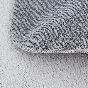 HAMUR Kitchen Dish Drying Mat 3-Set, Super Absorbent Drainer Mats for Kitchen Counter, Multiuse Draining dishes Pad with cleaning rug & dish sponge, under dish rack & sink pad