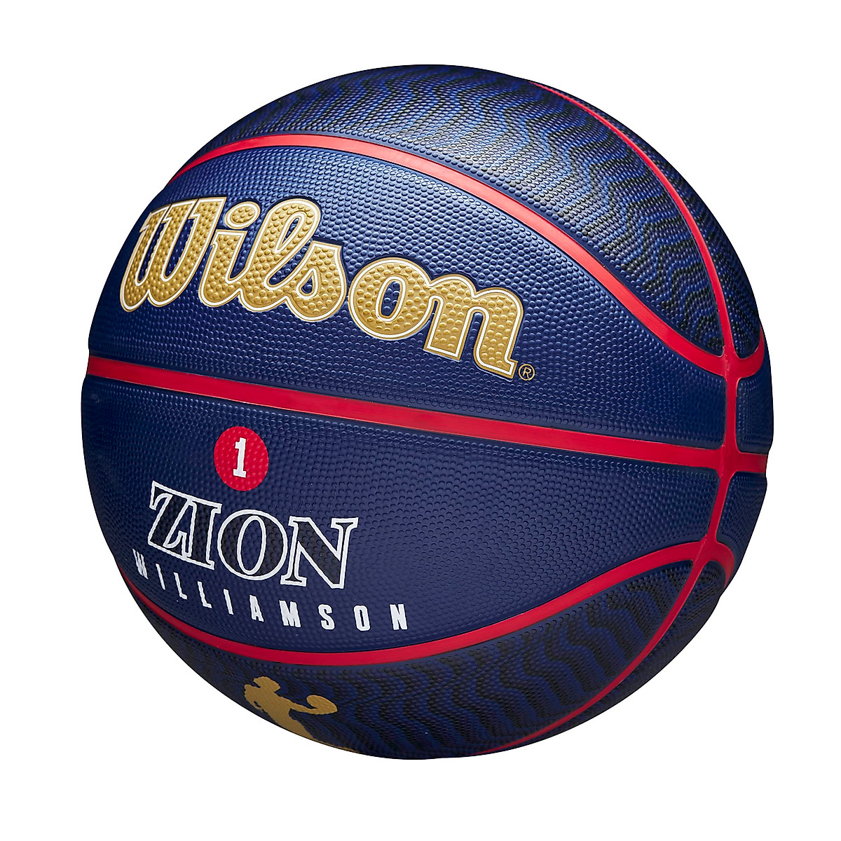 WILSON NBA Player Icon Outdoor Basketball - Zion Williamson, Size 7-29.5"