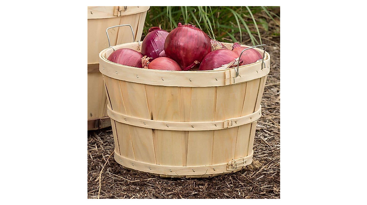 Lehman's Vintage Handcrafted Half Bushel Baskets Set of 2