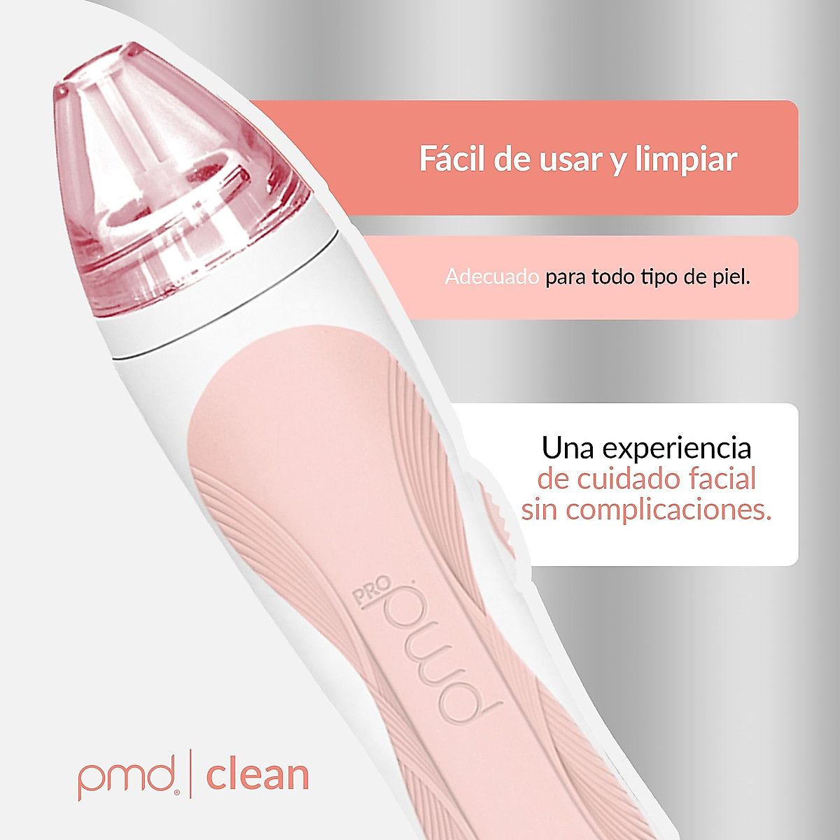 PMD Personal Microderm Pro - At-Home Microdermabrasion Machine with Kit for Face & Body -5 Piece set(Pack of 1), Blush