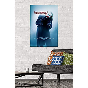 Trends International DC Comics - The Dark Knight - The Joker - Why So Serious Wall Poster, 22.375" x 34", Premium Unframed Version