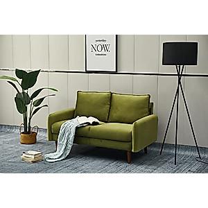 Bonrcea Modern Sofa Tufted Couch Love Seats, Army Green