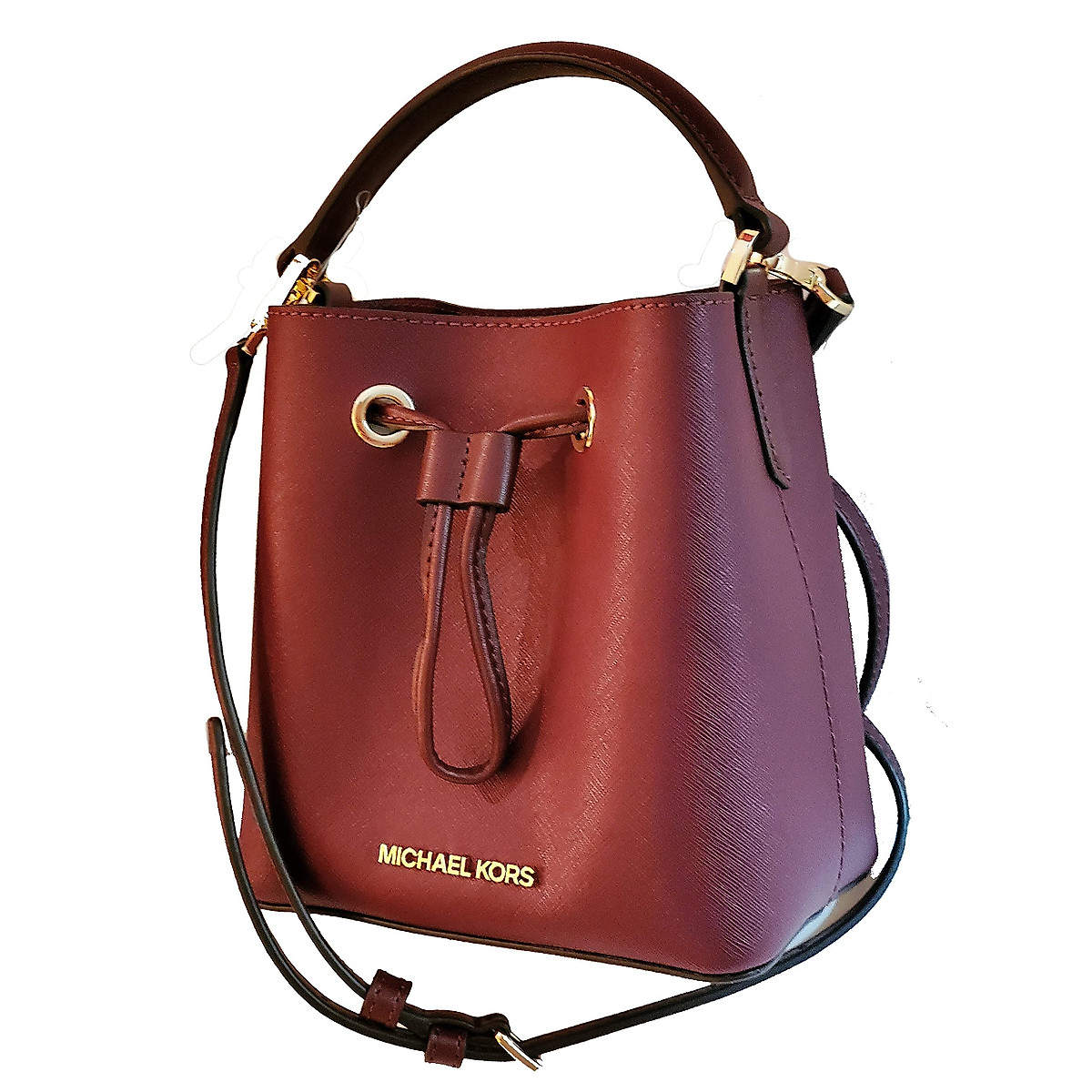 Michael Kors Suri Small Bucket Crossbody Bag Merlot