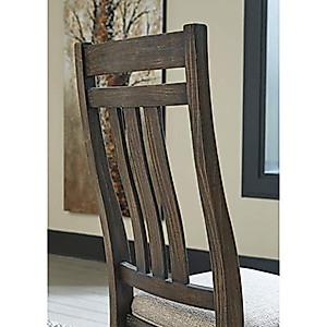 Signature Design by Ashley Wyndahl Rustic Modern Cushioned Dining Chair, 2 Count, Distressed Brown